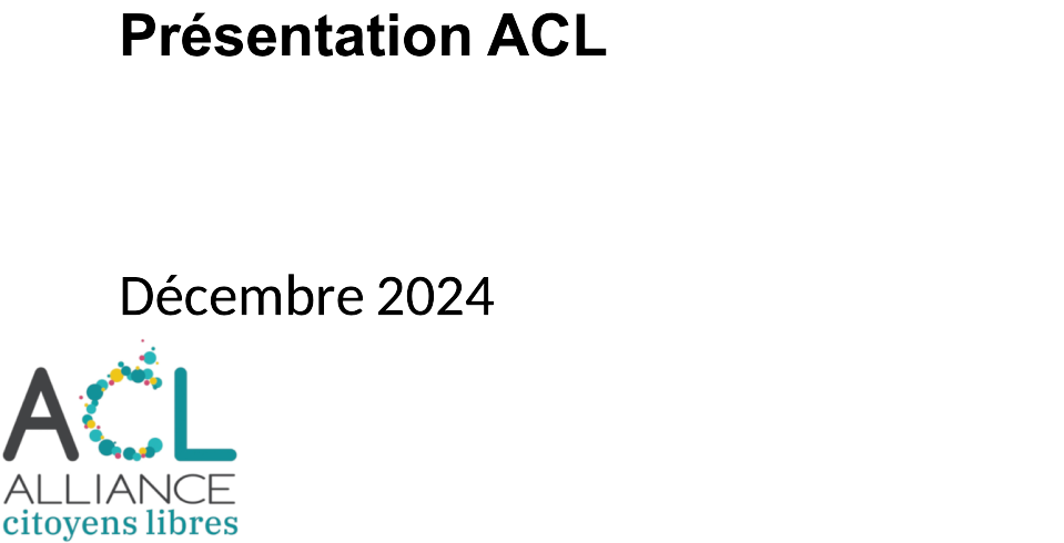 ACL – Alliance Citoyens Libres – Profession Gendarme