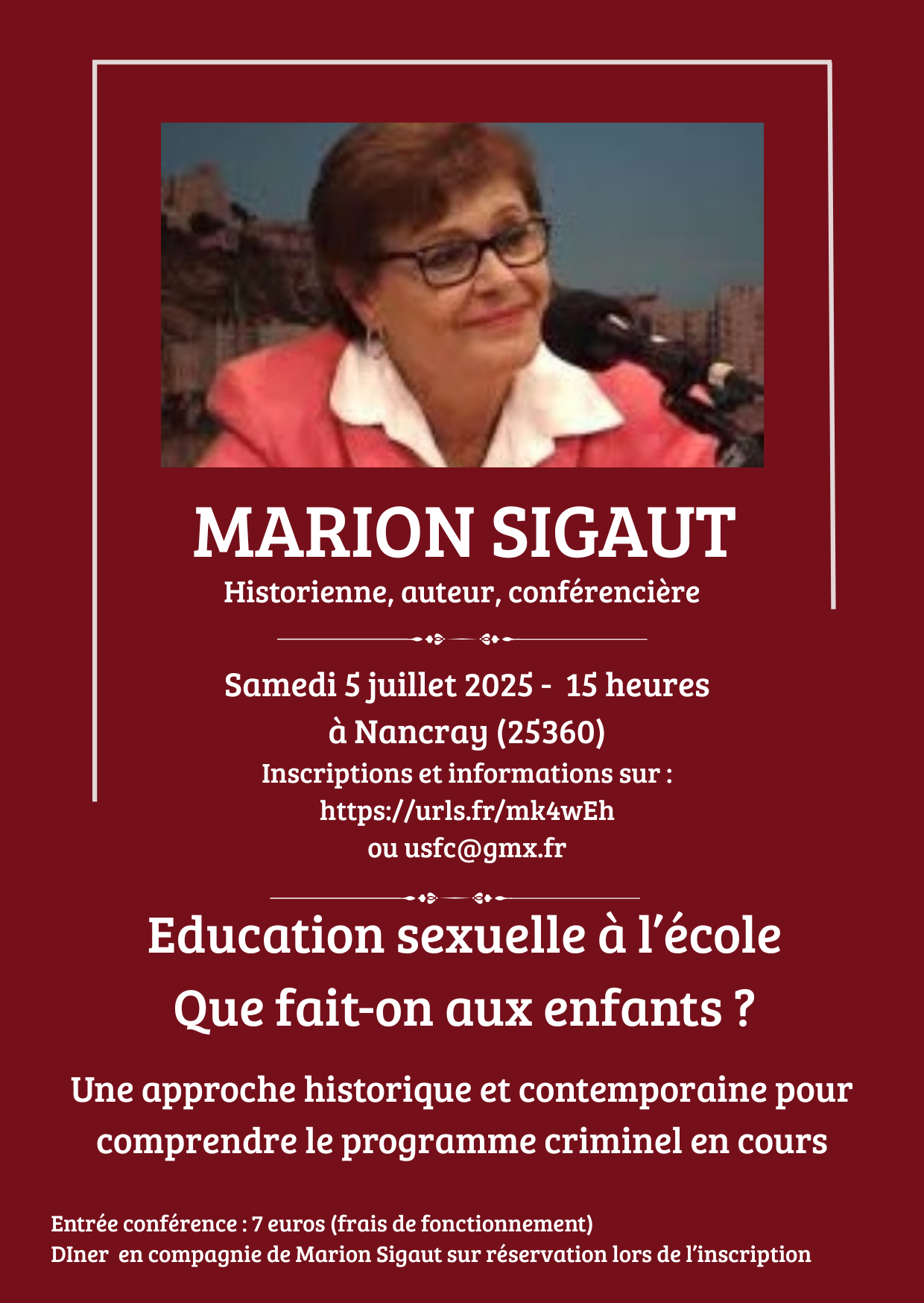 Conférence le 5 juillet 2025 avec Marion SIGAUT – « Éducation sexuelle ...